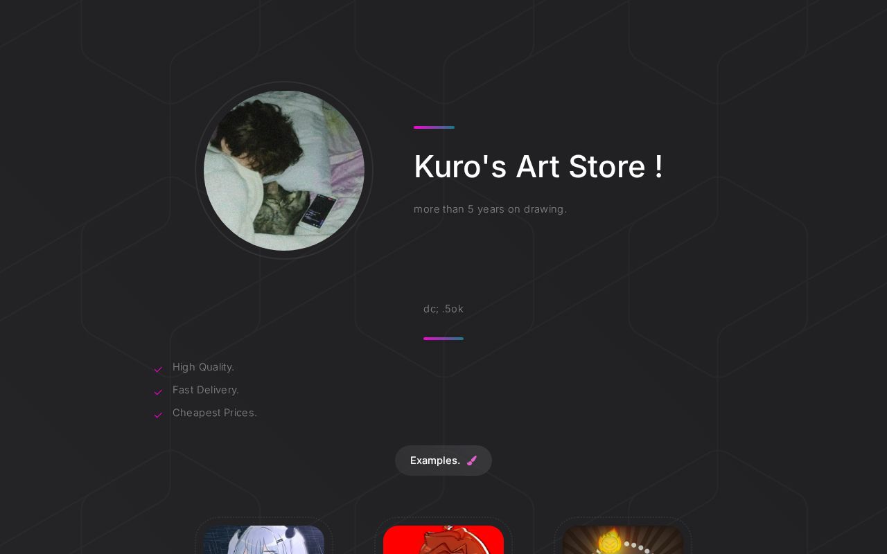 Kuro's Art Store.